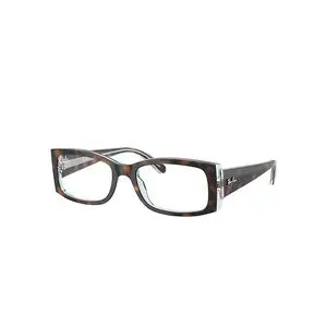 Ray-ban Miriam Square Eyeglasses - Dark Havana On Multicolor