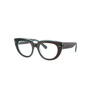 Ray-ban Doreen Optics Eyeglasses - Brown On Transparent Blue