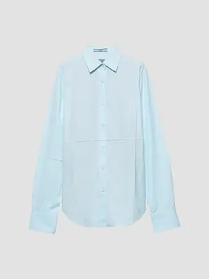 Prada Oxford Cotton Shirt - Sky Blue