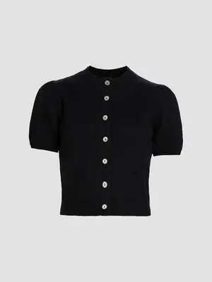 DÔEN Anisa Short-sleeve Cardigan Black