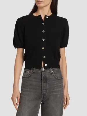 DÔEN Anisa Short-sleeve Cardigan - Black