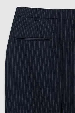 ANINE BING Kora Pinstripe Wool Blend Skirt
