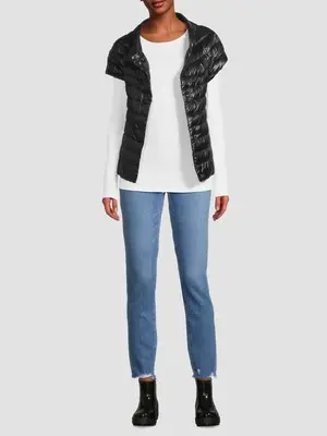 Herno Iconico Emilia Cap-sleeve Down Puffer Jacket - Black