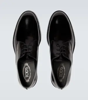 TOD'S Patent Leather Derby Shoes - Black