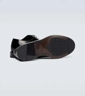 TOD'S Patent Leather Derby Shoes - Black