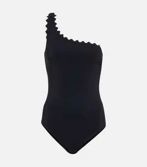 KARLA COLLETTO Ines One-shoulder Swimsuit - Black