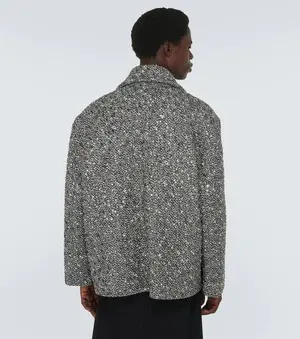 Valentino Garavani Embellished Boucle Wool-blend Jacket