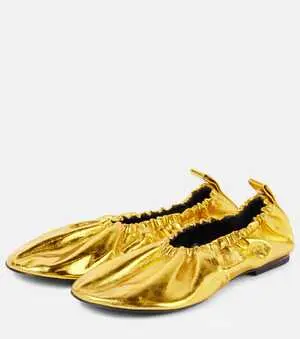 JIL SANDER Leather Ballet Flats