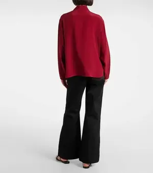 Victoria Beckham Ruffled Silk Blouse