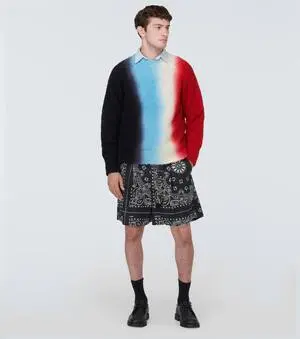 Sacai Bandana Cotton Poplin Shorts