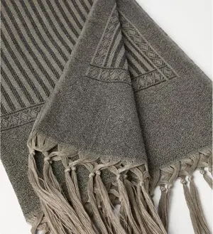 Brunello Cucinelli Fringed Chevron Beach Towel