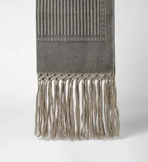 Brunello Cucinelli Fringed Chevron Beach Towel