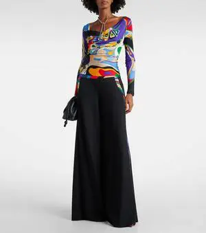 Emilio Pucci Iride Cady Palazzo Pants - Multicoloured