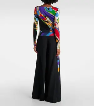 Emilio Pucci Iride Cady Palazzo Pants - Multicoloured