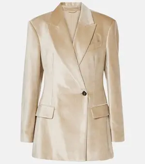 Silk Blend Velvet Blazers