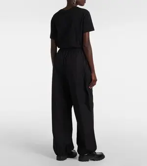 Wardrobe.NYC High-rise Cotton-blend Wide-leg Pants