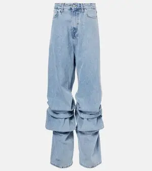 Y/project Evergreen Draped Wide-leg Jeans