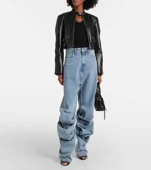 Y/project Evergreen Draped Wide-leg Jeans