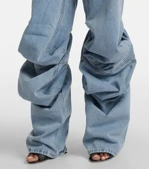 Y/project Evergreen Draped Wide-leg Jeans
