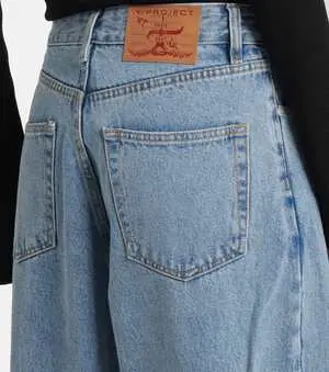 Y/project Evergreen Draped Wide-leg Jeans