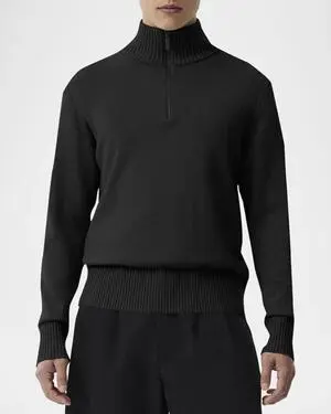 Canada Goose Rosseau Quarter-zip Sweater - Black