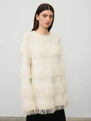 LISA YANG STORE Agneta Bouclé Cashmere Sweater