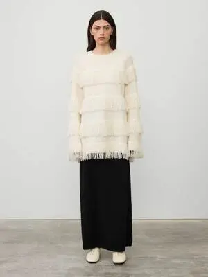 LISA YANG STORE Agneta Bouclé Cashmere Sweater