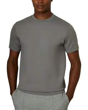 REISS Bradley Interlock Tee Flint Grey