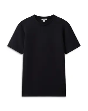REISS Bradley Interlock Tee - Navy Blue