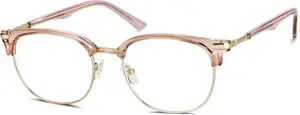 Zenni Artsy Browline Eyeglasses - Brown