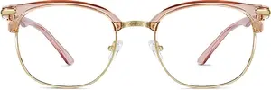 Zenni Artsy Browline Eyeglasses - Brown