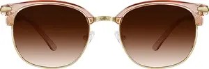 Zenni Artsy Browline Eyeglasses - Brown