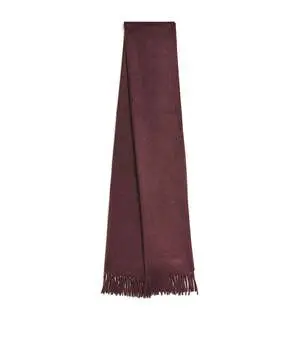 Max Mara Max Mara Cashmere Logo Scarf Purple