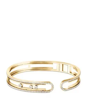 Messika Move 10th Anniversary Diamond Bangle - Gold