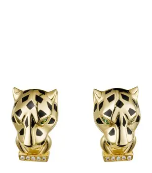 Cartier Panthère De Diamond Earrings - Gold