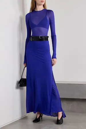 ANN DEMEULEMEESTER Bien Jersey Bodysuit - Royal Blue