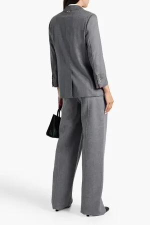 PETER DO Wool And Cashmere-blend Felt Wide-leg Pants