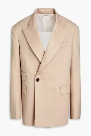 PETER DO Double-breasted Twill Blazer With Cutout
