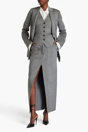 PETER DO Layered Wool And Cashmere-blend Felt Blazer