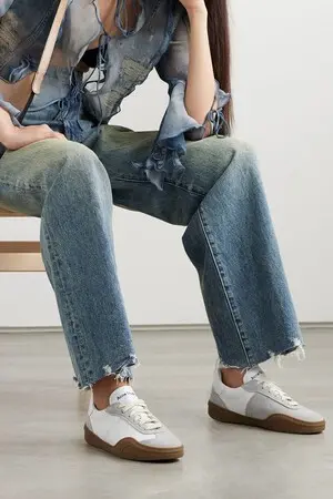 Acne Studios Suede And Leather Sneakers
