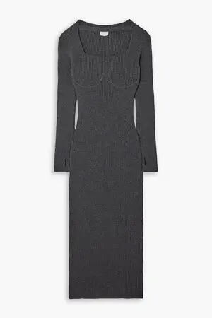 PATOU Ribbed Wool-blend Maxi Dress