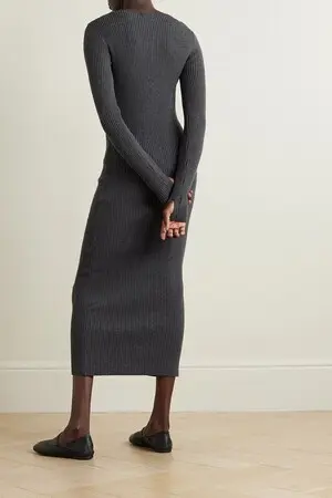 PATOU Ribbed Wool-blend Maxi Dress