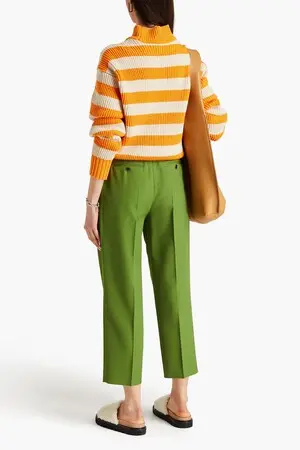 Acne Studios Pleated Grain De Poudre Tapered Pants