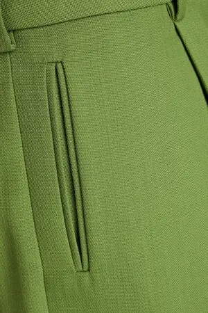 Acne Studios Pleated Grain De Poudre Tapered Pants