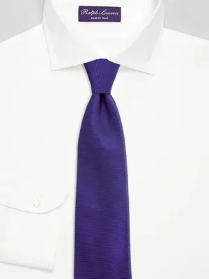 Ralph Lauren Purple Label Bond Silk Tie - Copen Blue
