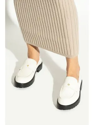 Tory Burch Lug Loafers - White