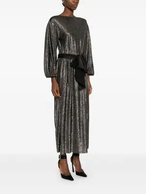 FORTE_FORTE Houndstooth-pattern Maxi Dress