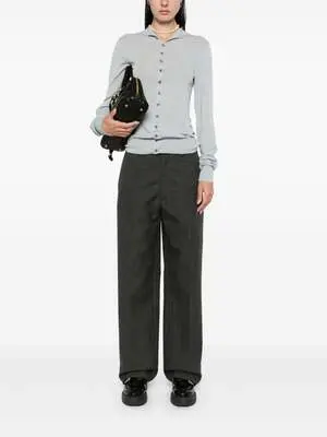 Miu Miu Logo-patch Trousers