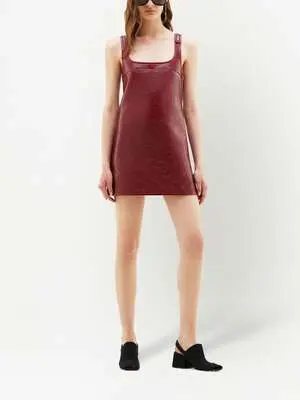 COURREGES Reedition Vinyl Mini Dress - Red