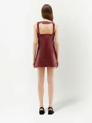 COURREGES Reedition Vinyl Mini Dress - Red